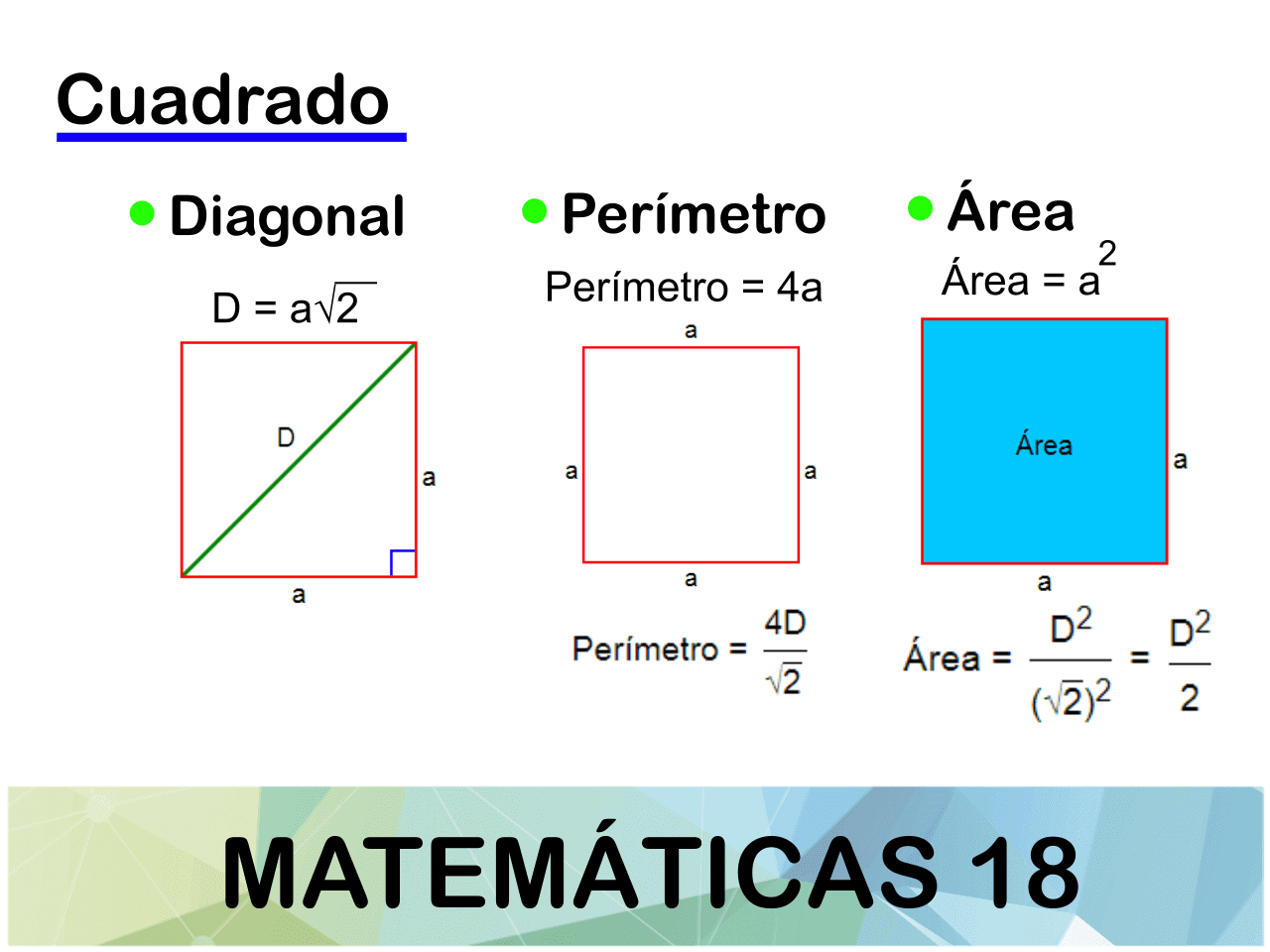 ¡Descubre cuánto mide la diagonal de un cuadrado y sorpréndete con este ...